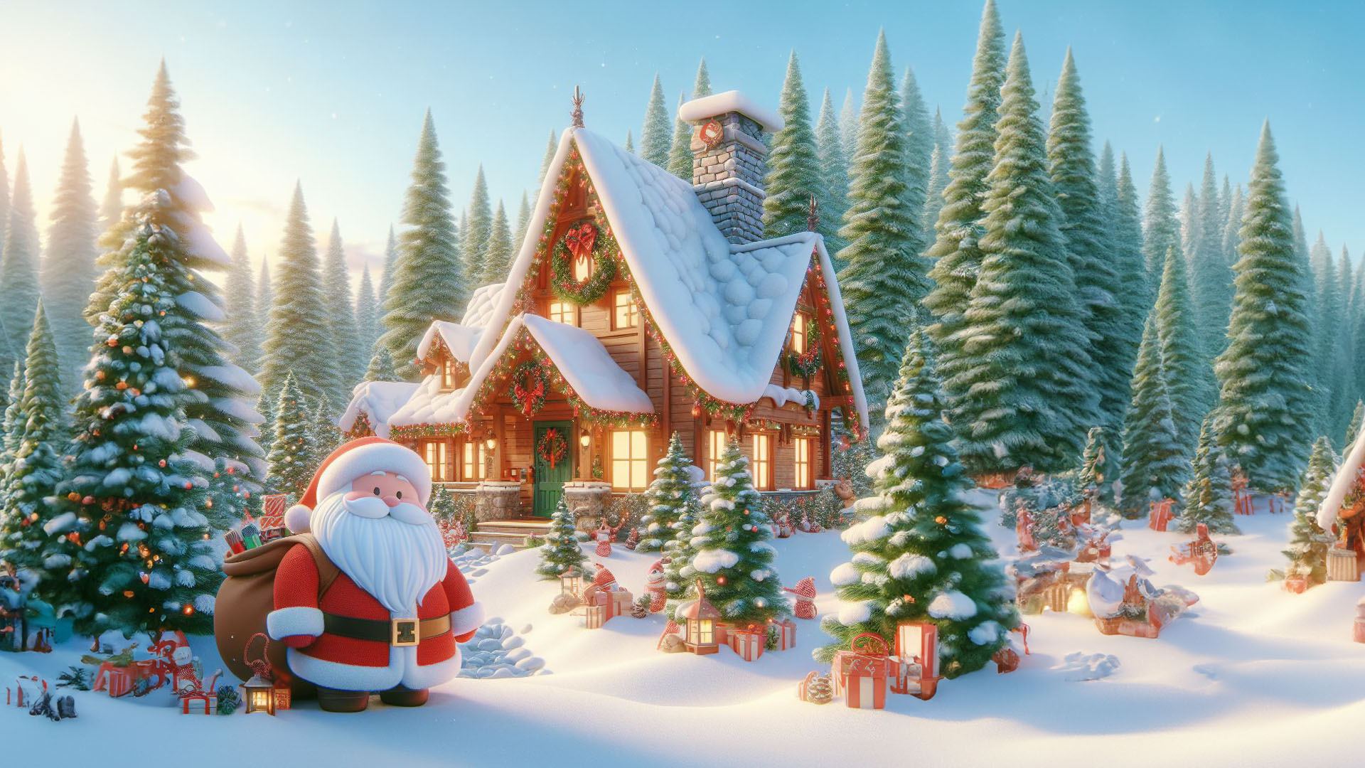 La maison du père Noël - Escape Game en ligne sur Rakura